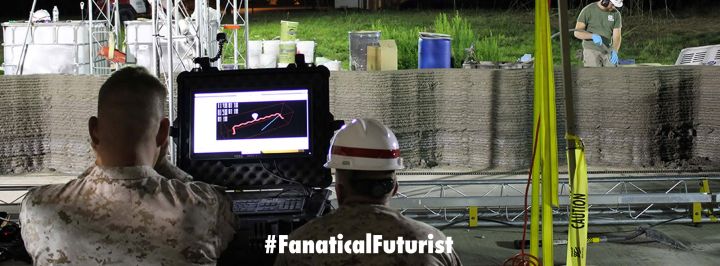 US Marines 3D printed new barracks using the world's largest 3D printer ...